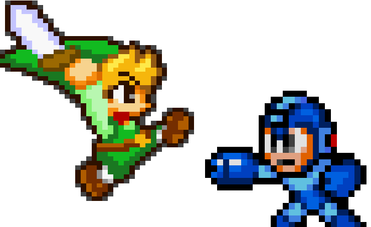 Link Meets MegaMan: Link story - Play Online on Flash Museum 🕹️