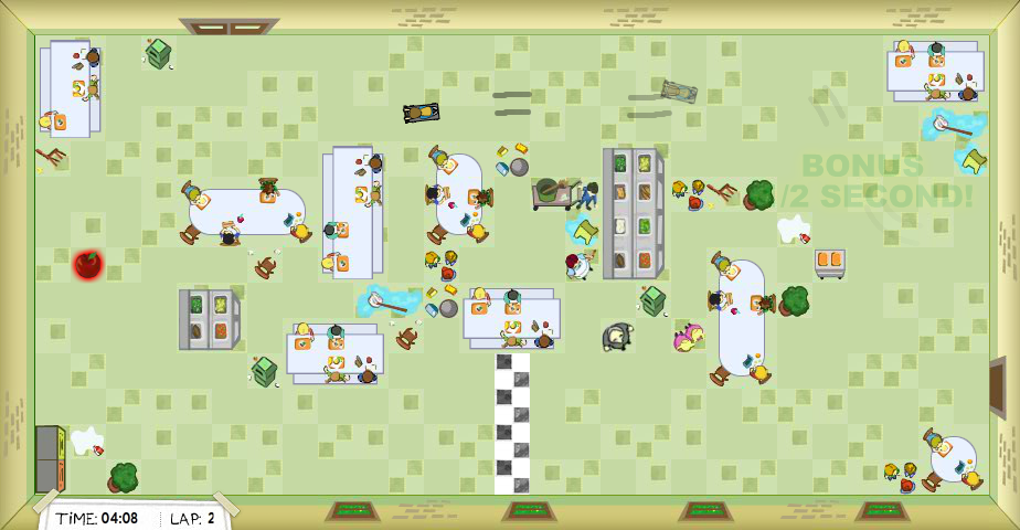 Lunch Cart Racing - Play Online on Flash Museum 🕹️