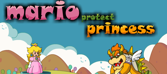 Mario Protect Princess - Play Online on Flash Museum 🕹️