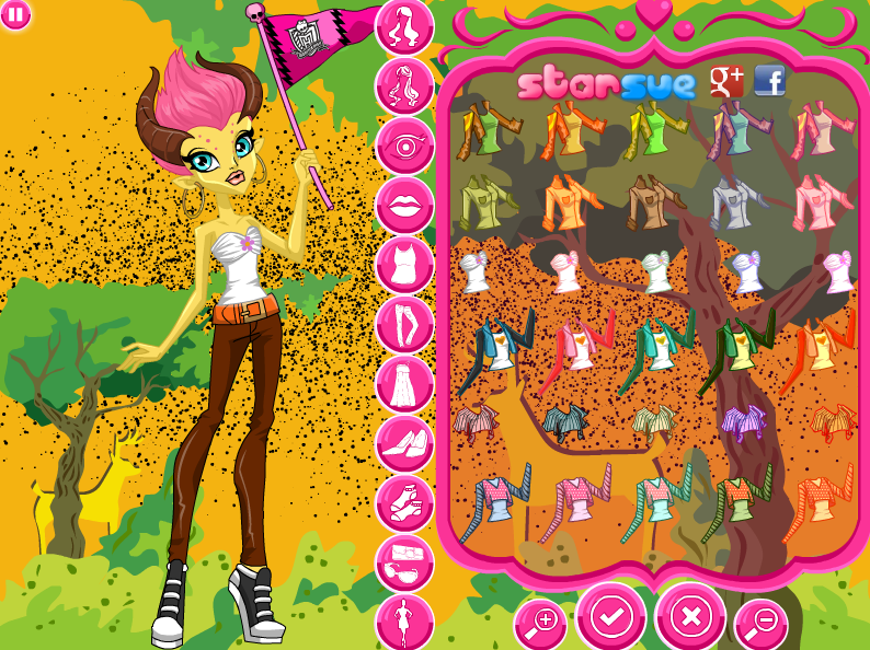 Monster High: Gilda Goldstag Dress Up - Play Online on Flash Museum 🕹️
