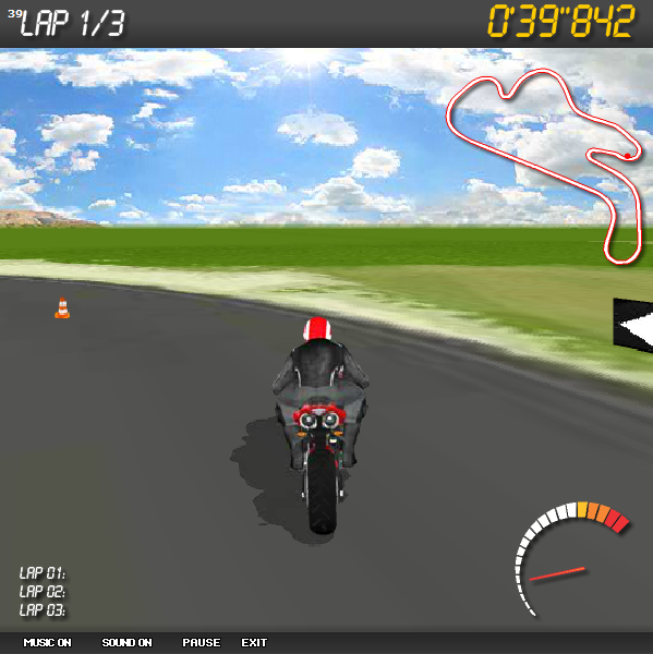 Moto Racer Timetrials - Play Online on Flash Museum 🕹️