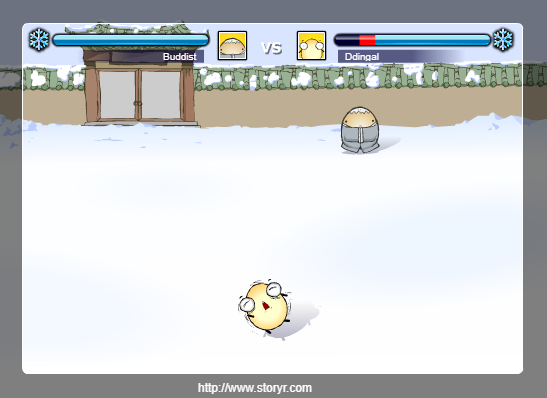 Snow Fight - Play Online on Flash Museum 🕹️