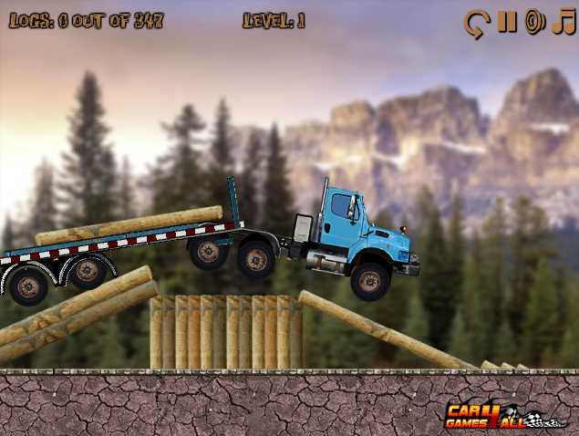 Timber Trucker - Play Online on Flash Museum 🕹️