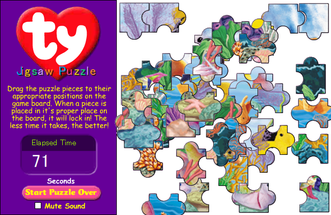 Ty Jigsaw Puzzle: Fish - Play Online on Flash Museum 🕹️