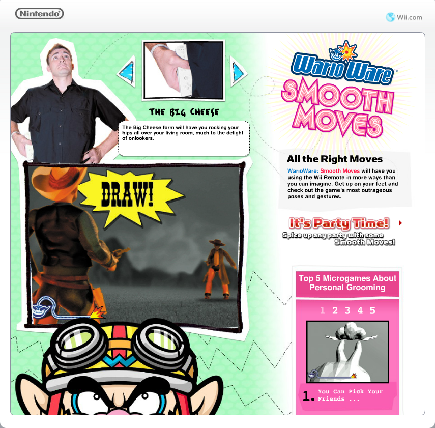 WarioWare Smooth Moves Microsite - Play Online on Flash Museum 🕹️