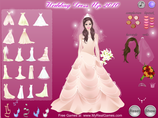 Wedding Dress Up 2010 - Play Online on Flash Museum 🕹️