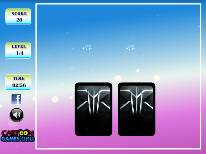 X Men Memory Match - Play Online on Flash Museum 🕹️