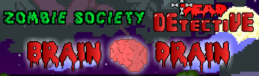 Zombie Society Dead Detective: Brain Drain - Play Online on Flash Museum 🕹️